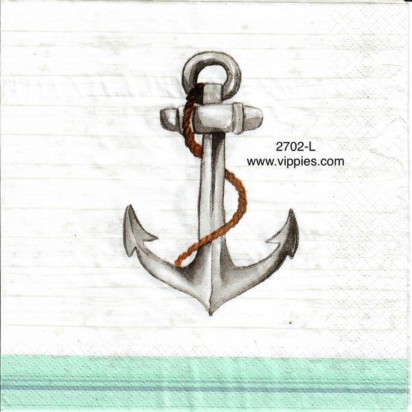 NS-2702-L Anchor Green Border Napkin for Decoupage – Vippies Designs